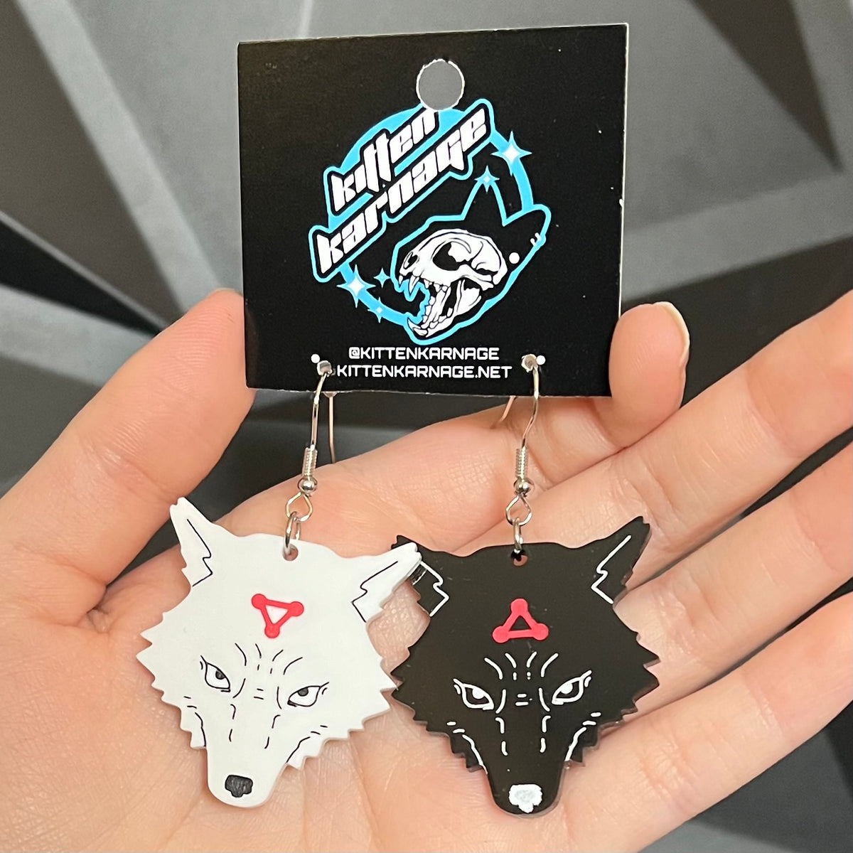 Jujutsu Kaisen Divine Wolf JJK Megumi Dogs Earrings – KittenKarnage