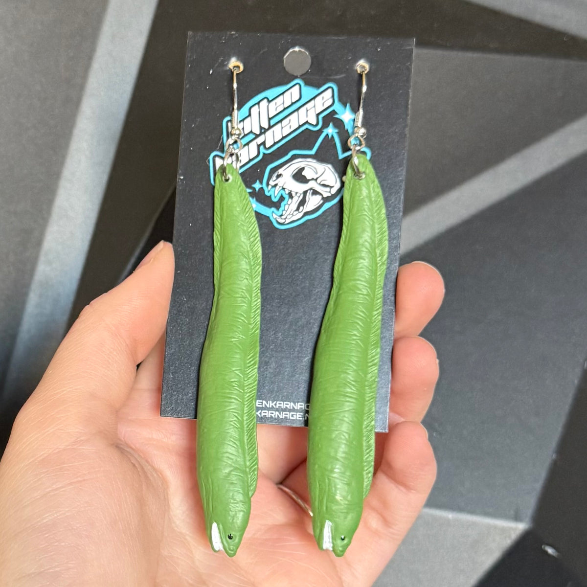3D Moray Eel Marine Biology Earrings – KittenKarnage